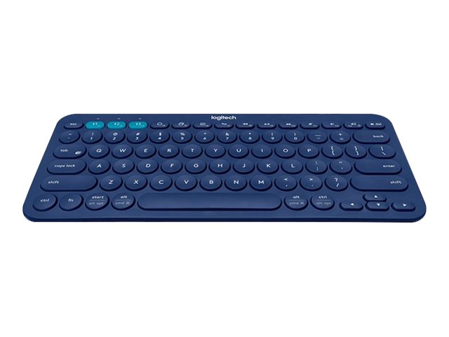 Logitech K380 Multi-Device Bluetooth Keyboard - keyboard - UK - blue ...