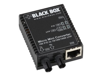 Black Box Micro Mini Media Converter - fiber media converter - 10Mb LAN ...