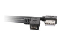 C2G C2G 2m USB A to Micro-USB B Cable with Right Angeled Connectors-USB ...
