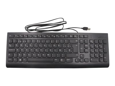 Lenovo Calliope - Keyboard - USB - QWERTY - Spanish - black - FRU ...