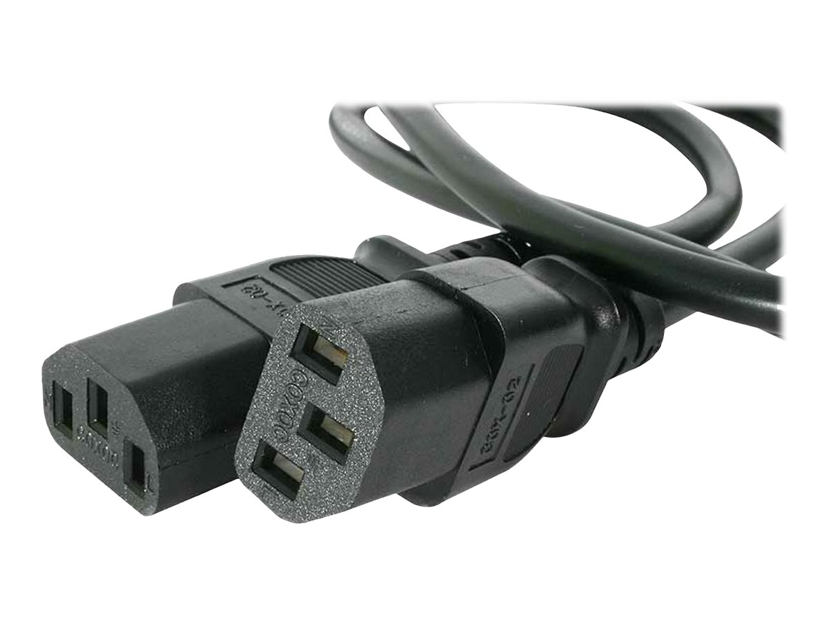 StarTech.com 6ft (2m) Computer Power Cord Y Splitter, NEMA 5-15P to 2x C13 Power Cord, 10A 125V ...