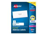 Avery Easy Peel - address labels - 5000 label(s) - 1 in x 4.02 in