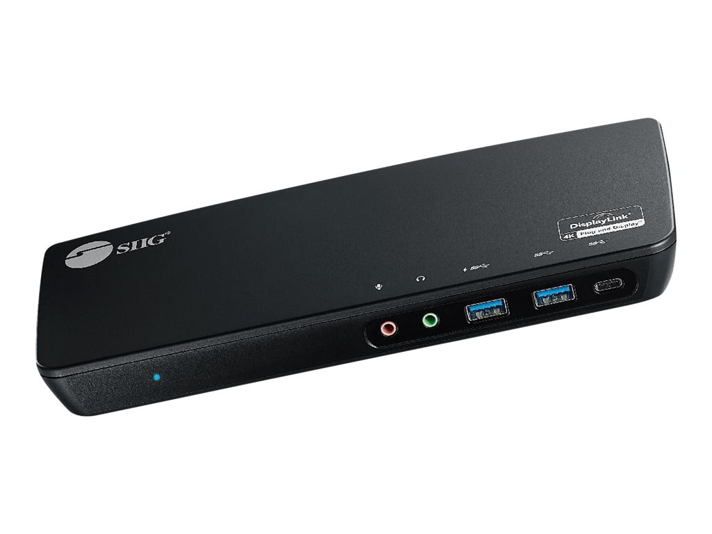 SIIG USB-C Triple 4K Video Docking Station with Power Delivery ...