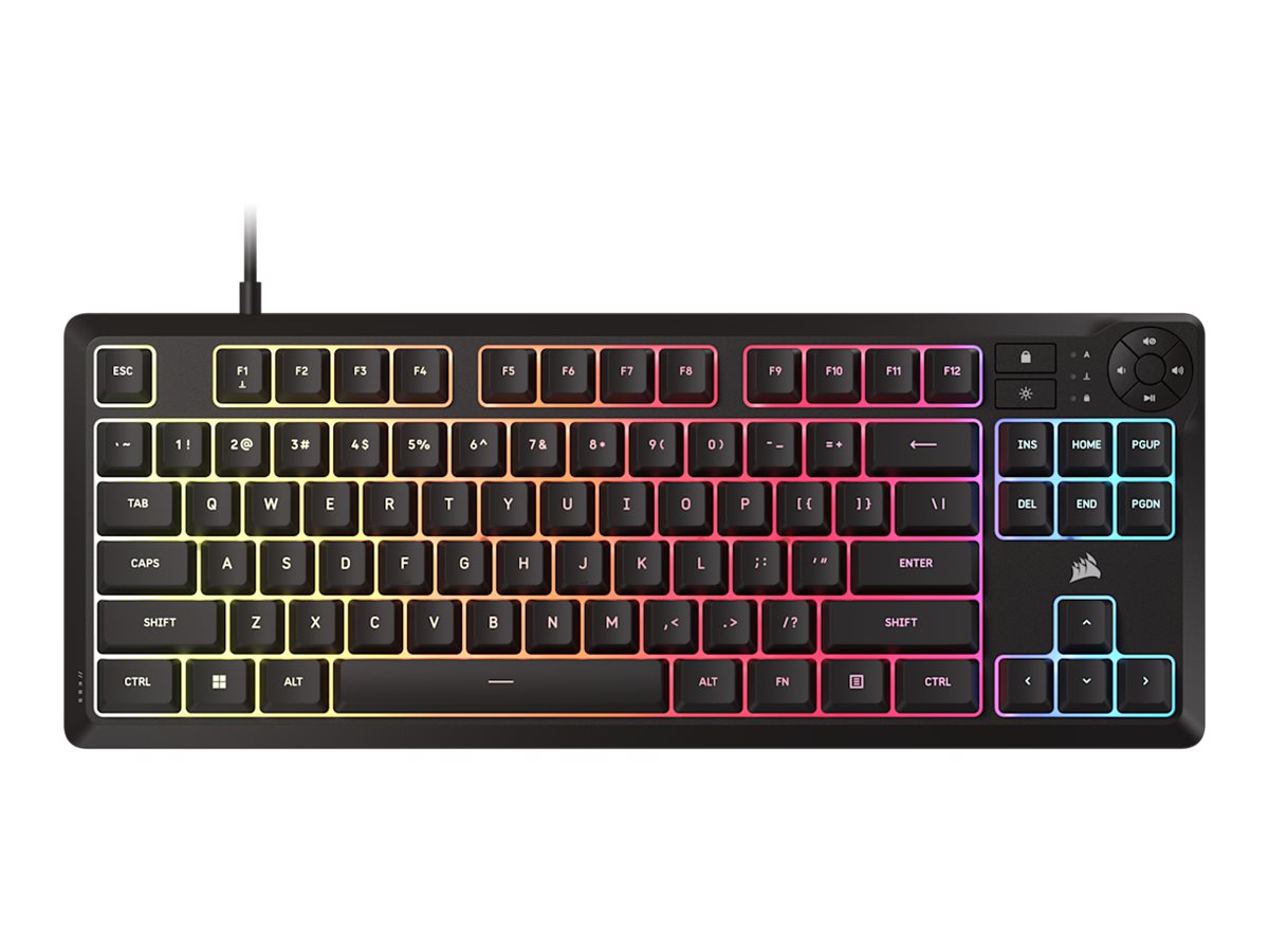 Buy CORSAIR K55 CORE RGB, keyboard, gaming TKL, QWERTY, US Input Device ...
