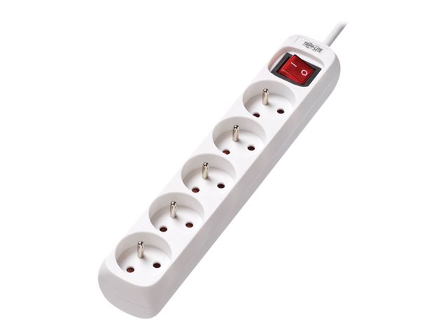 Tripp Lite 5-Outlet Power Strip - French Type E Outlets, 220-250V AC ...