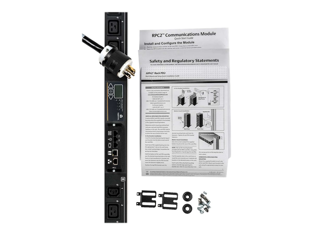Liebert MPH2 Rack PDU Metered & Outlet Switched | www.shi.com