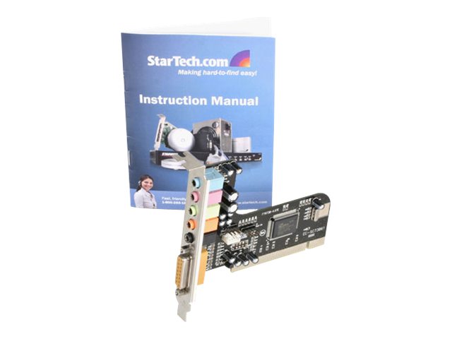 StarTech.com 5 Channel PCI Sound Adapter Card with AC97 3D Audio ...