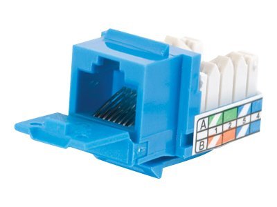 90 CAT5E RJ45 UTP KEYSTONE JACK BLUE | www.shi.com