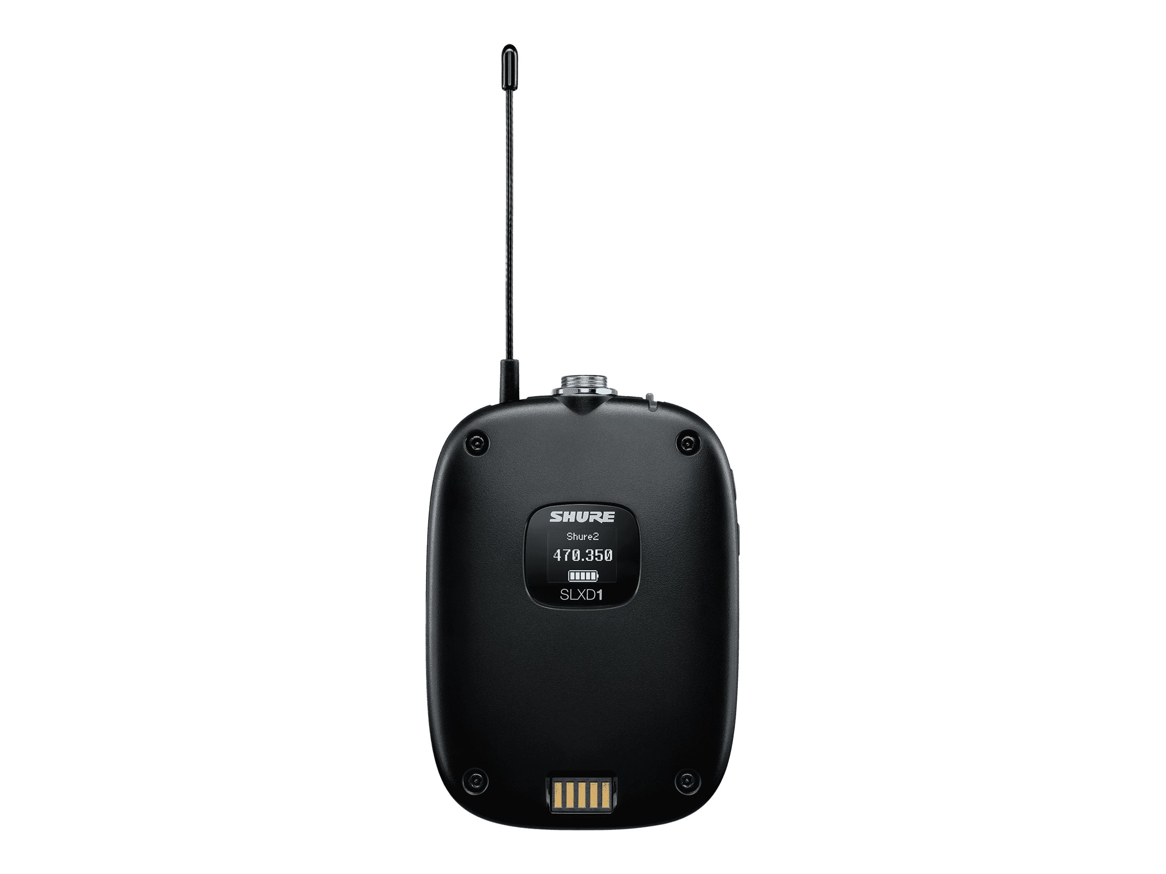 Shure SLXD1 - Wireless bodypack transmitter for wireless microphone ...