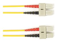 Black Box - Patch cable - SC to SC - 7 ft - Duplex - Yellow - OS2 - Fiber Optic