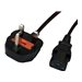 Videk Power Cable UK Mains Plug to C15 Socket - power cable - power IEC ...
