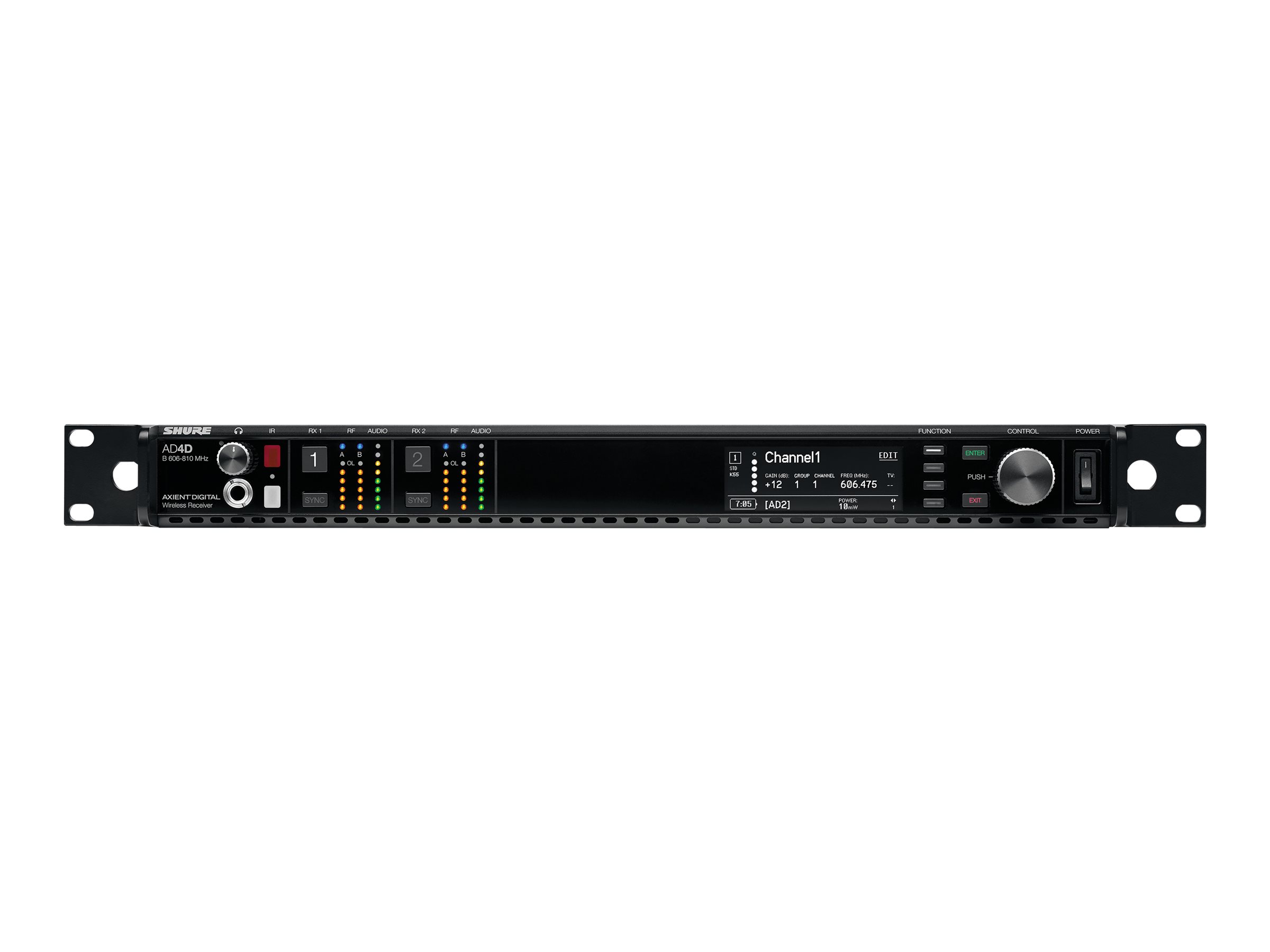 Shure AD4D - Receiver for wireless microphone system | Overview, Specs ...