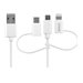 DELTACO - Lightning cable - USB male to Micro-USB Type B, Lightning, 24 ...