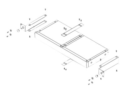 Shure RPW504 - Rack mounting kit for transmitter | www.shi.com