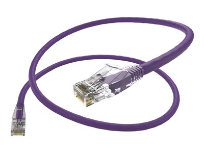 UNC Group 12ft Purple Cat6 ClearFit Patch Cable