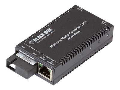 Black Box MultiPower Miniature - fiber media converter - 10Mb LAN ...