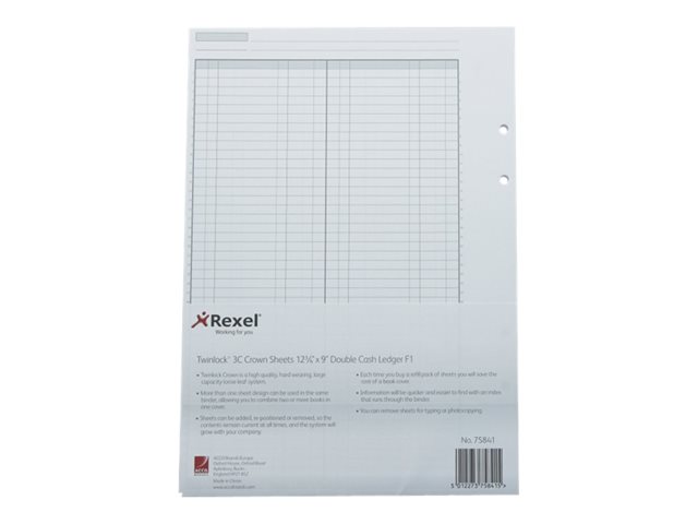 ACCO Twinlock Crown 3C Double Ledger - loose-leaf accounting system ...