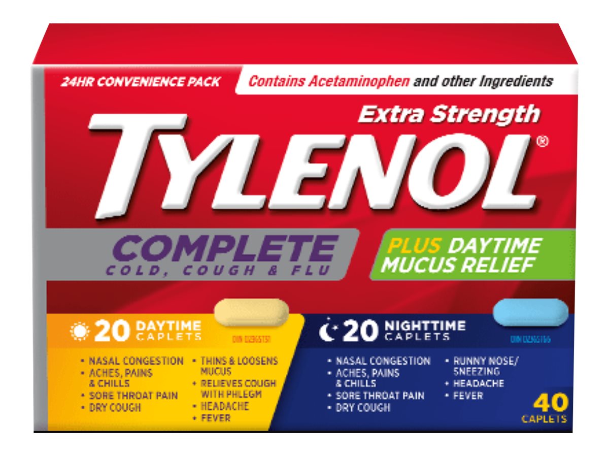 Tylenol* Complete Cold, Cough and Flu Caplets - 40's