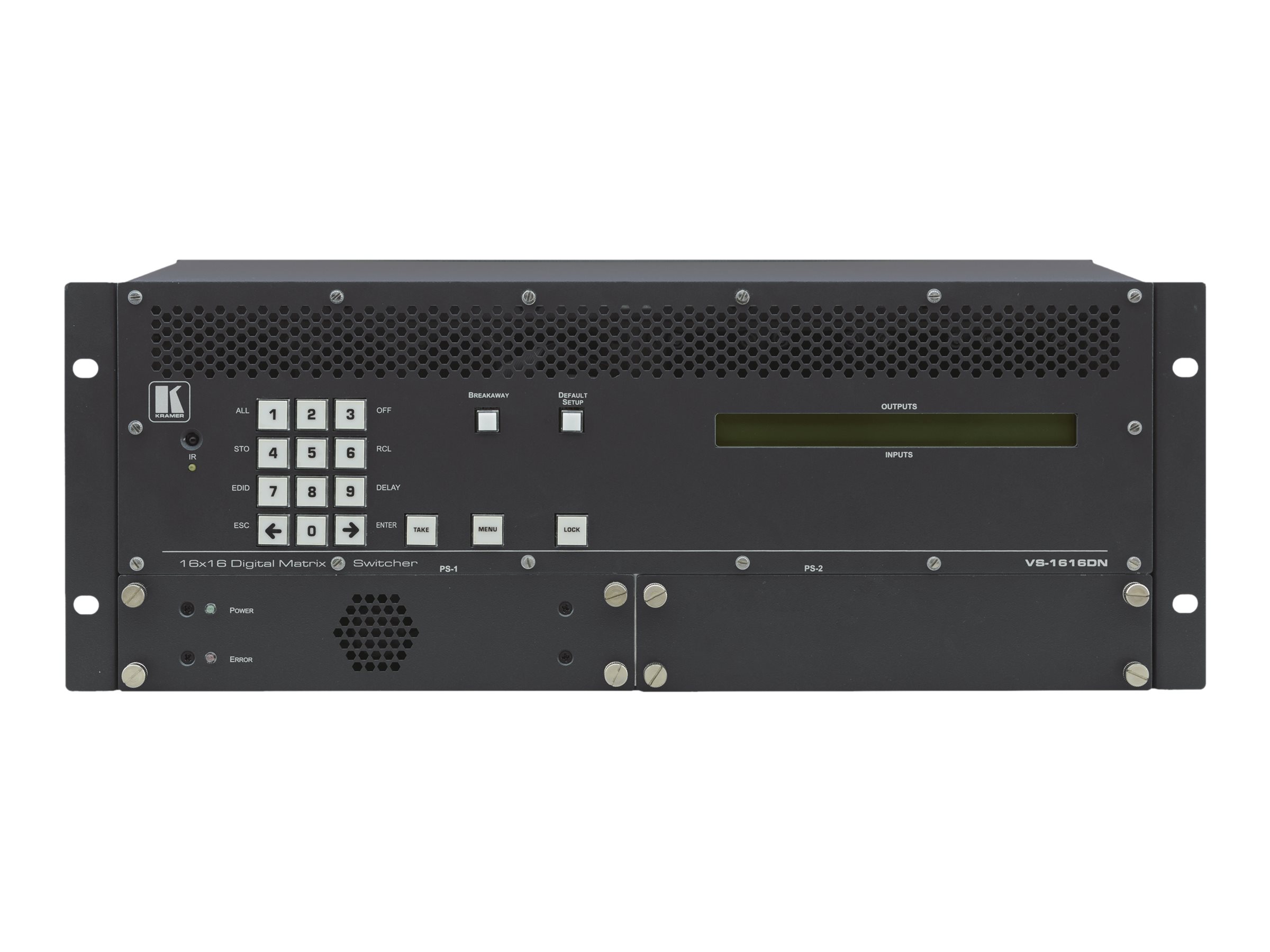 Kramer VS-1616DN 2x2 to 16x16 Modular 4K60 4:2:0 Multi-Format Digital ...