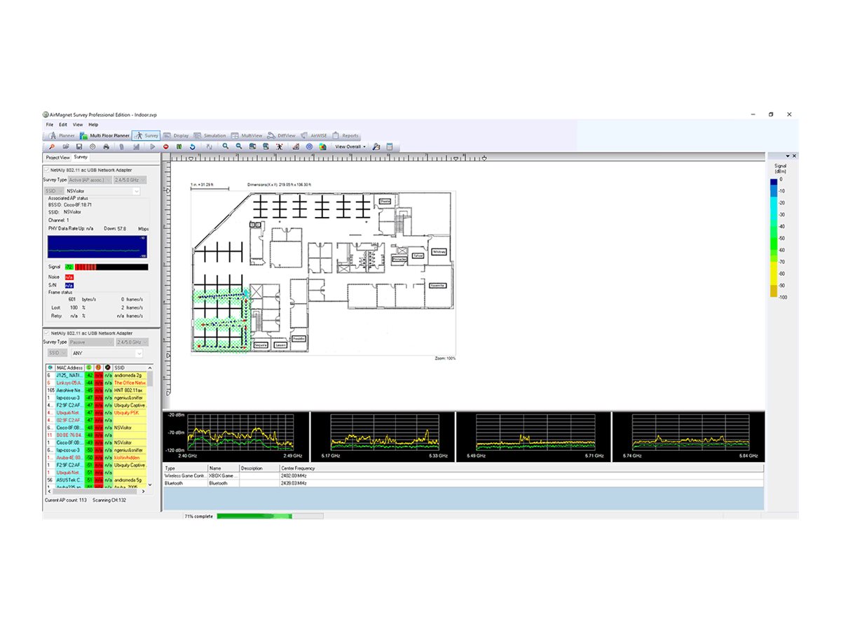 AirMagnet WiFi Analyzer and Survey Pro/Planner Bundle | Overview, Specs ...