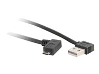 C2G C2G 2m USB A to Micro-USB B Cable with Right Angeled Connectors-USB ...