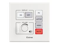 Extron MediaLink MLC Plus 100 wall module remote control - black, white