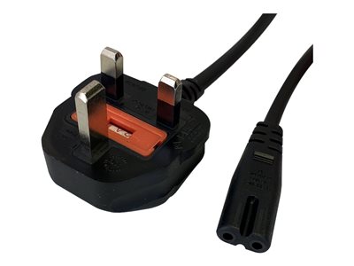 Videk Power Cable UK Mains Plug to C7 / Figure 8 Socket - power cable ...