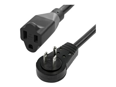 StarTech.com StarTech 6ft Rotating Flat Plug Power Extension Cord NEMA 5-15P to 5-15R