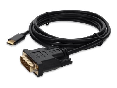 AddOn - video adapter cable - 24 pin USB-C to DVI-D - 6 ft