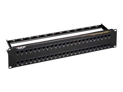 Black Box Feed-Through patch panel - 2U - 19"