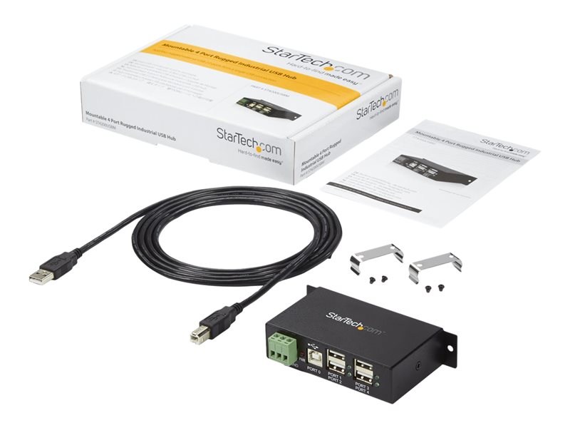 StarTech.com Hub USB 2.0 robuste à 4 ports - Montable (ST4200USBM)
