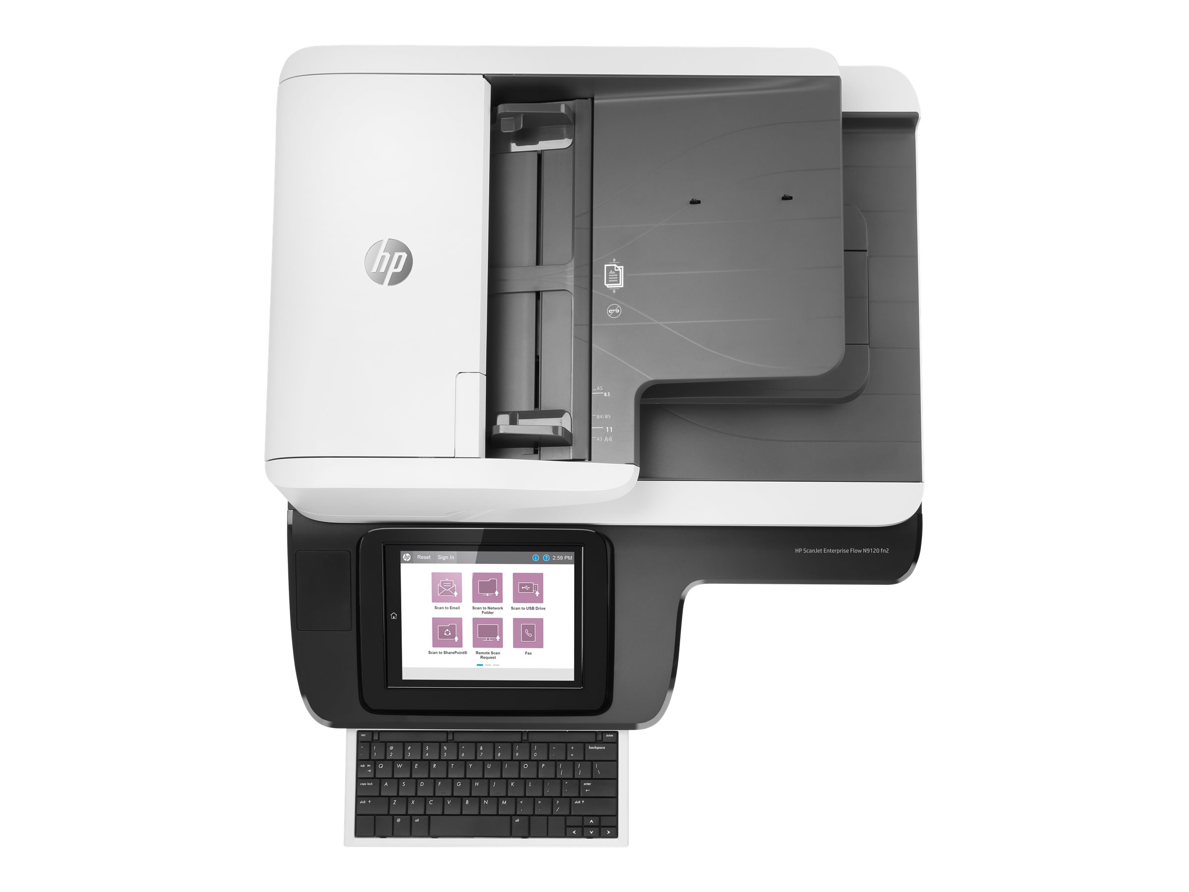 HP ScanJet Enterprise Flow N9120 fn2, document scanner, desktop, USB 2. ...