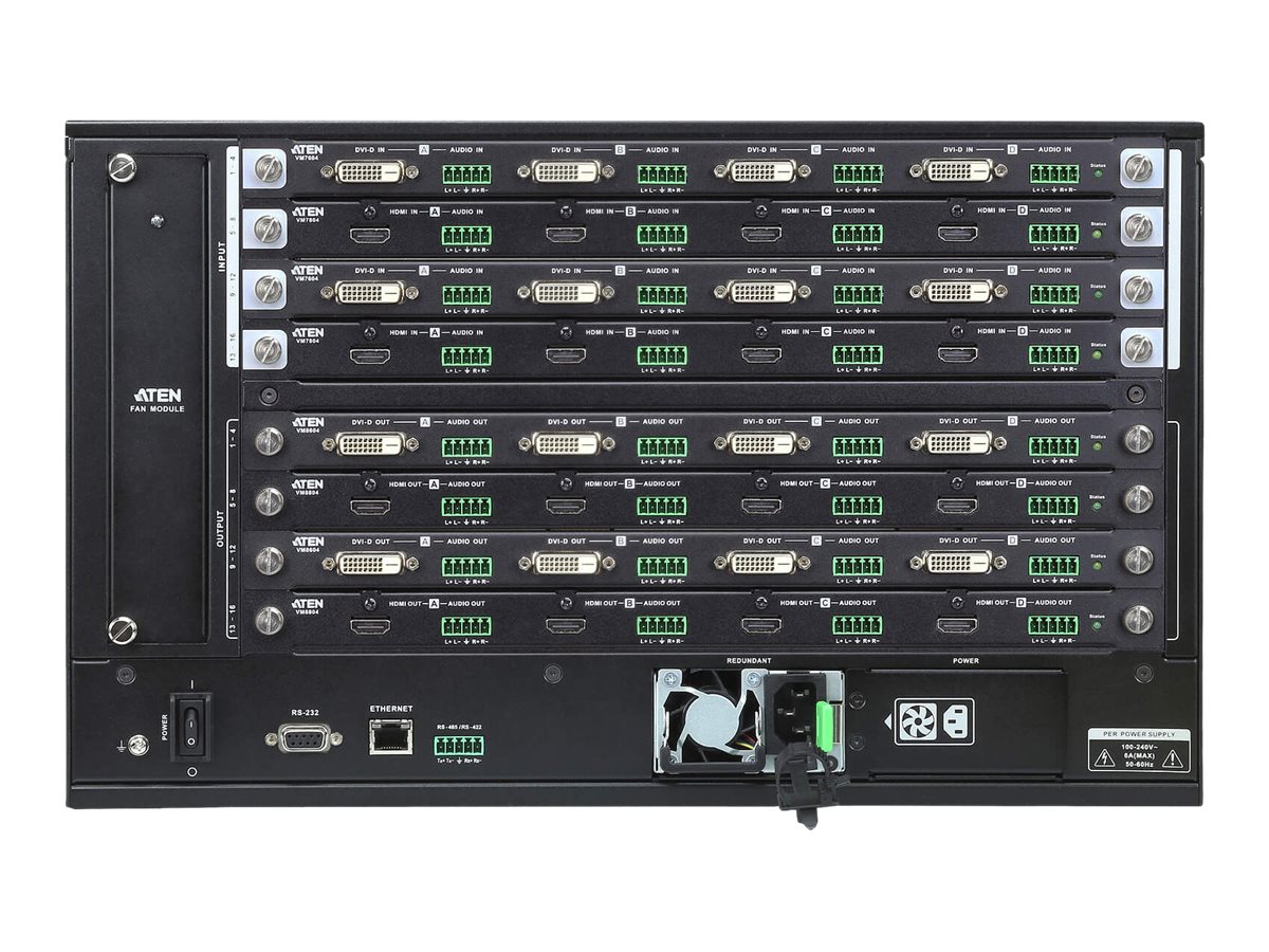 ATEN VM1600A 16x16 Modular Matrix Switch | SHI Direct