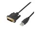 Belkin Secure Modular DVI Single Head Host Cable - USB / DVI cable ...