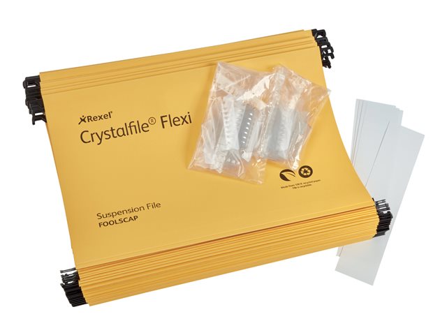 3000043 - Rexel Crystalfile Flexi - hanging file - for Foolscap ...
