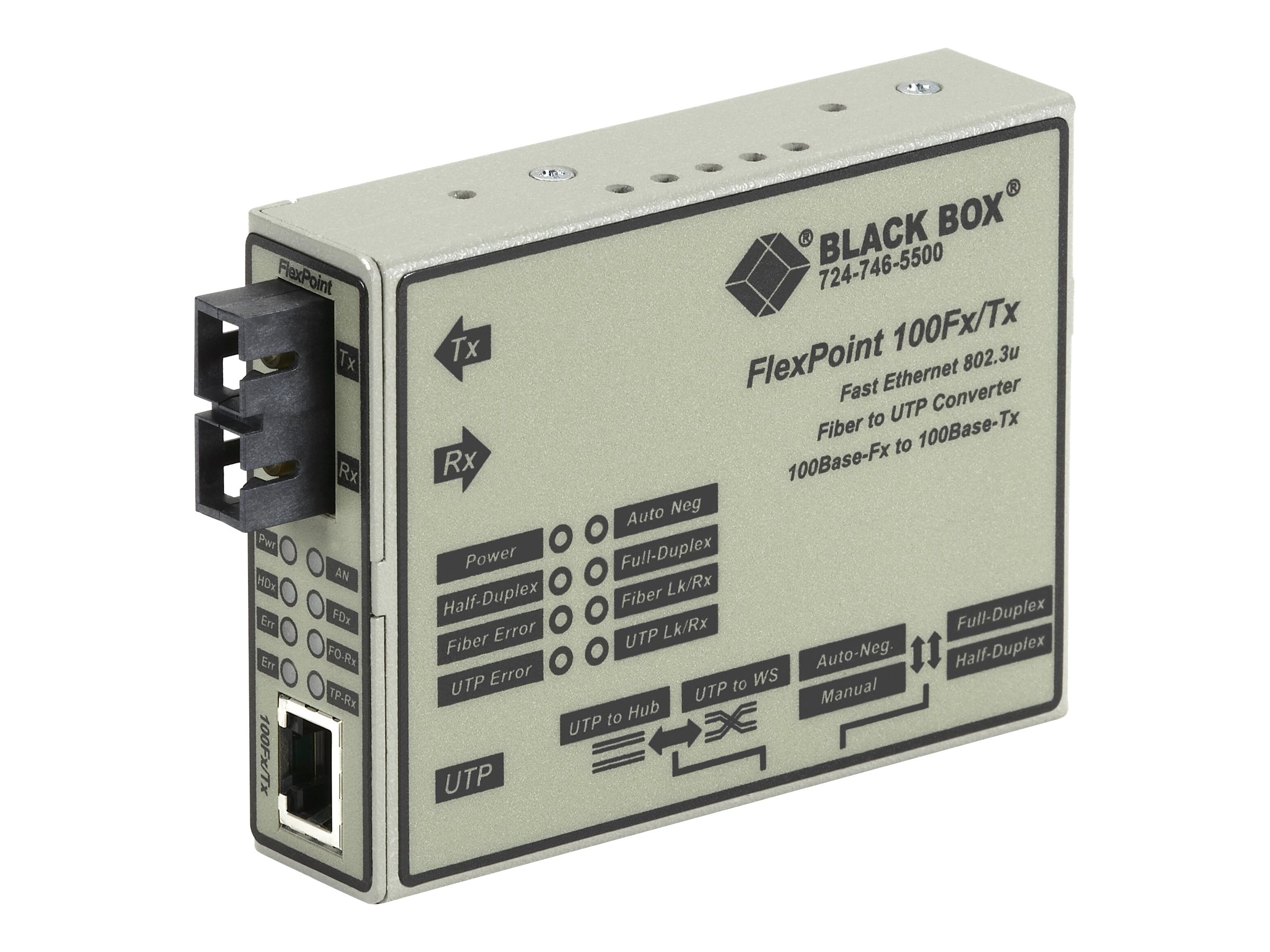 Black Box FlexPoint - Fiber media converter | Overview, Specs, Details ...
