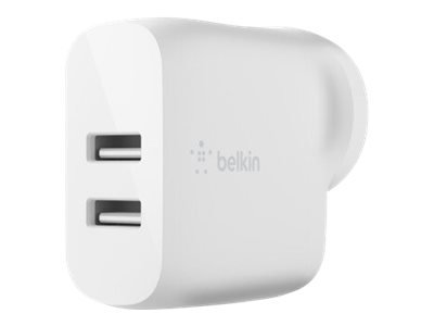 Belkin BoostCharge Wall Charger power adapter, 2 x USB, 24 Watt ...