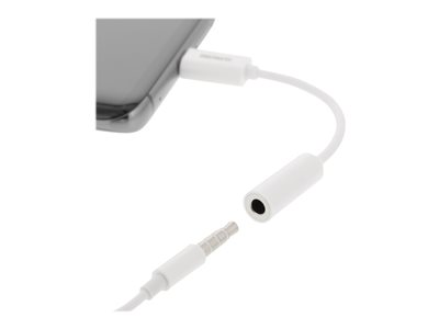 DELTACO USBC-1144 - USB-C to headphone jack adapter - USB-C male to 4 ...