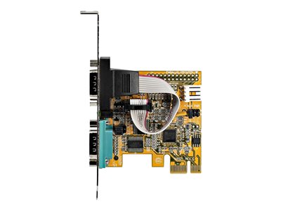 StarTech.com 2-Port PCI Express Serial Card, Dual Port PCIe to RS232 ...
