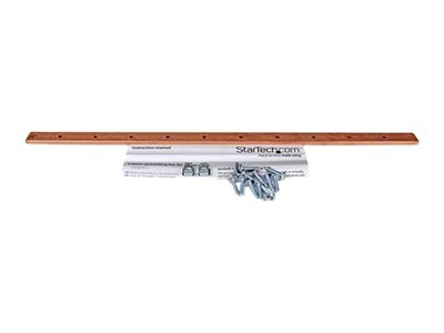 StarTech.com Grounding Bar for Server Racks - 1U or 10U Copper Ground ...