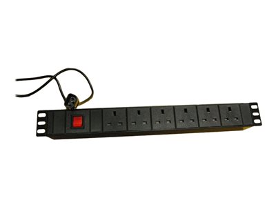 Product | Videk Horizontal 19" Rack Mount PDU 6 Gang / 6 x UK Mains ...