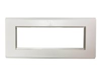 Tripp Lite Triple-Gang French-Style Gang Frame, White, TAA - faceplate ...