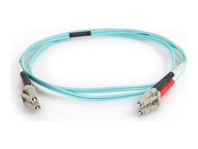 C2G 3m LC-LC 50/125 Duplex Multimode OM4 Fiber Cable - Aqua - 10ft ...