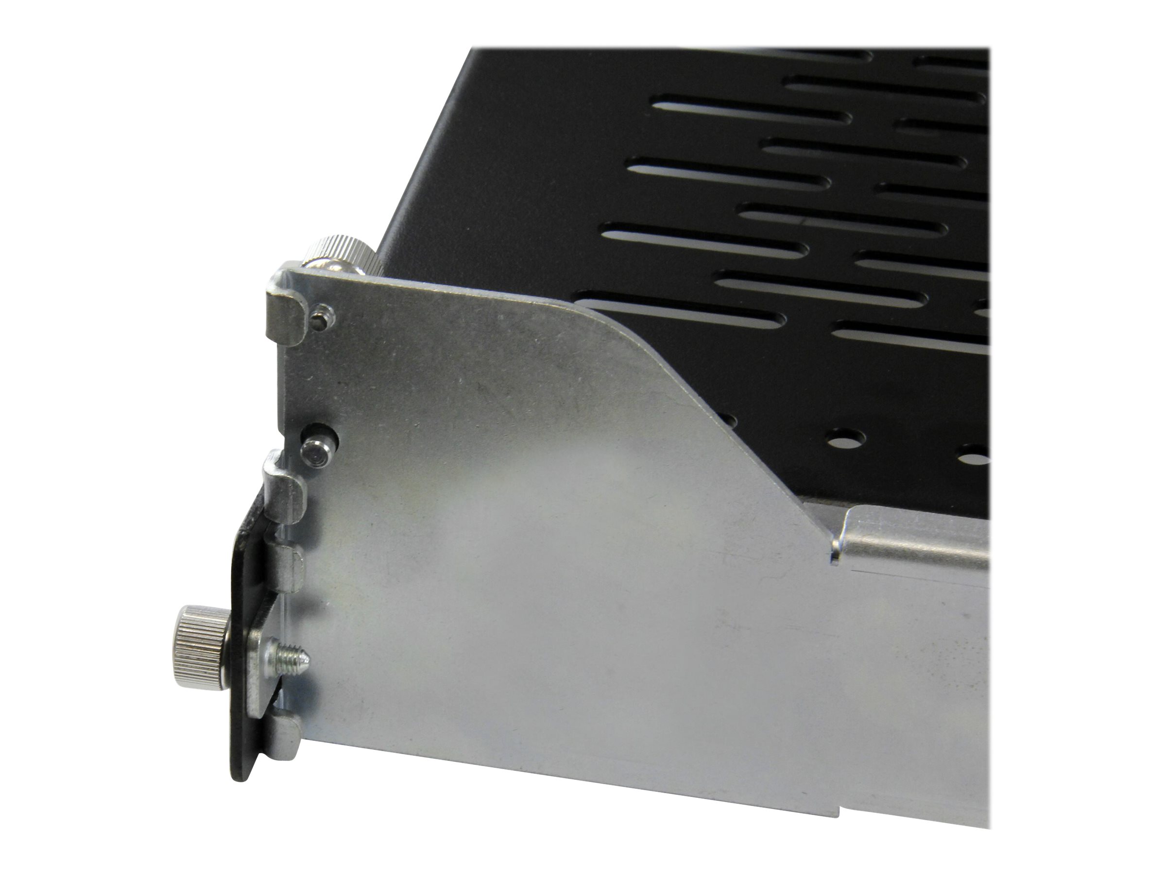 StarTech.com 2U Vented Sliding Server Rack Shelf w/ Cable Management ...