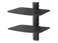 Peerless-AV Dual AV Wall Shelf with Glass