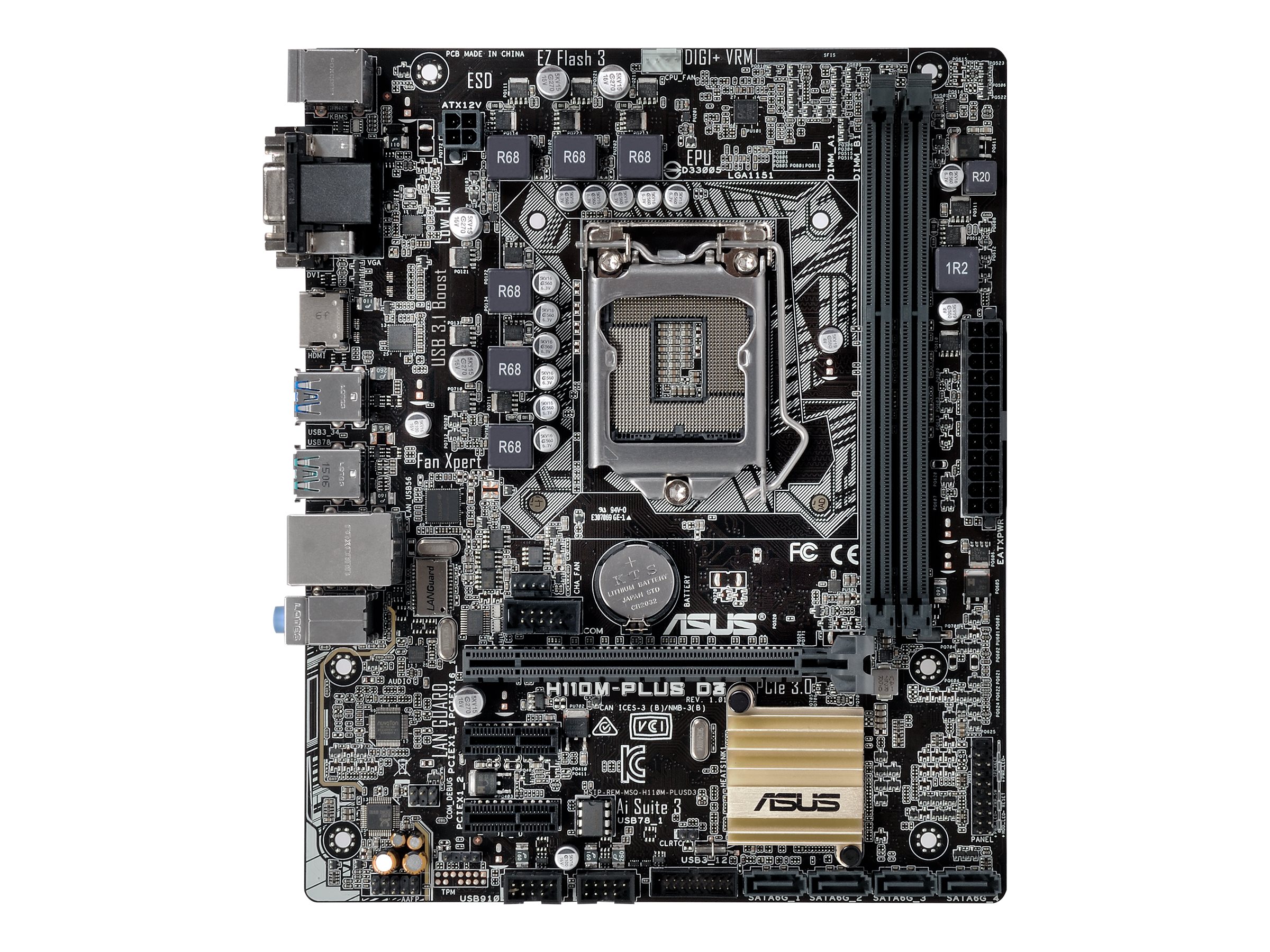 ASUS H110M-PLUS - Motherboard | Overview, Specs, Details | SHI