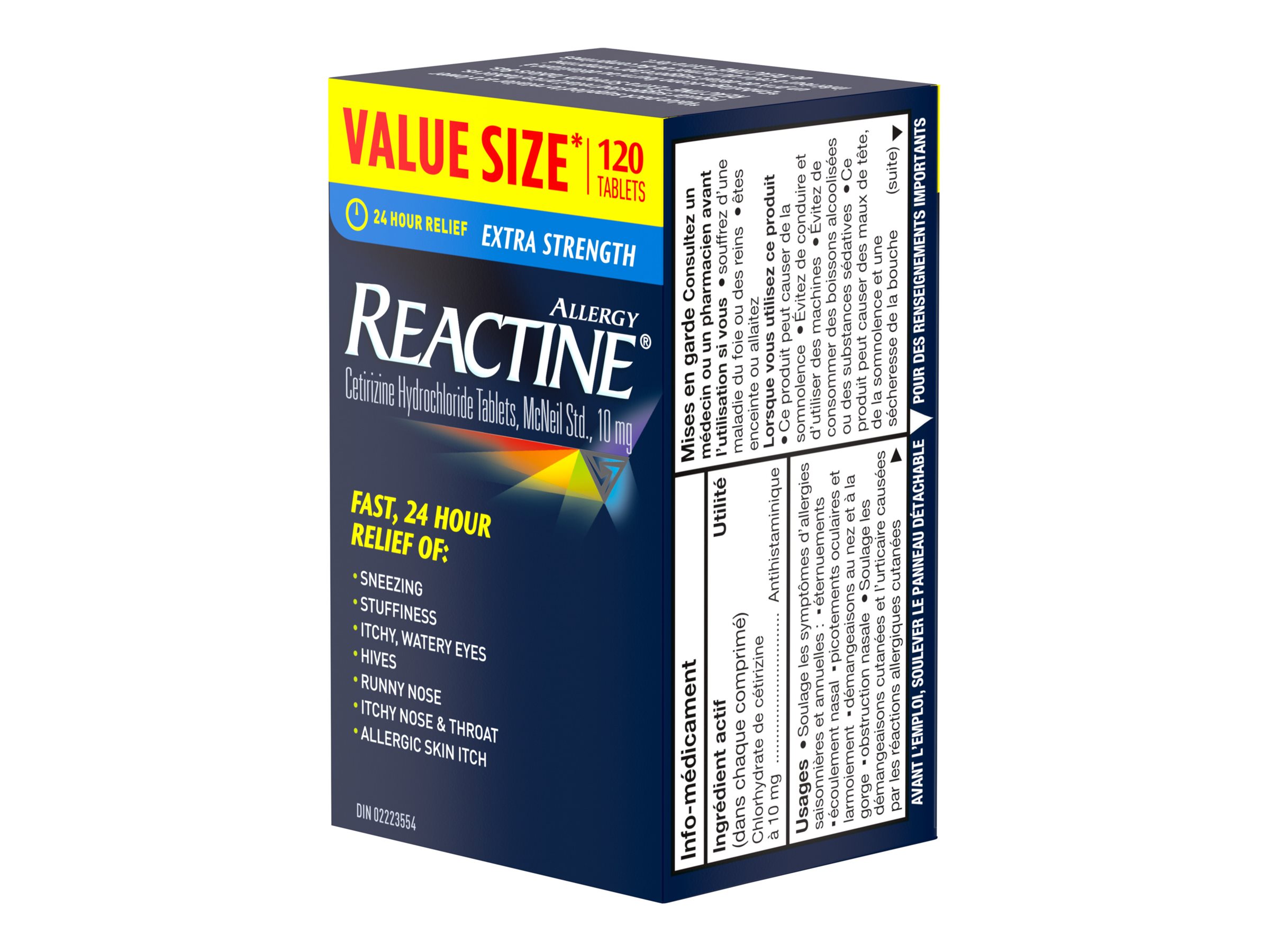 Reactine Allergy Extra Strength Cetirizine Hydrochloride Tablets - 10mg ...