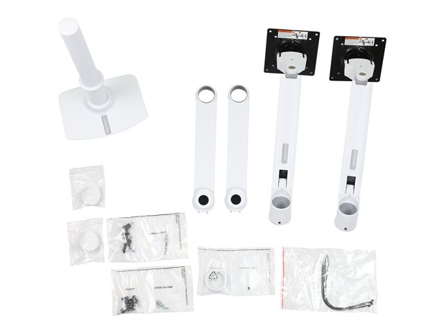 Ergotron LX mounting kit - for 2 LCD displays - white - 45-492-216 ...