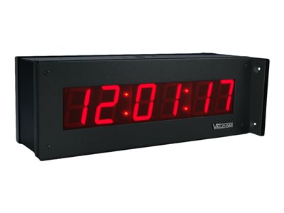 Valcom VIP-D625ADS - clock - rectangular - electronic - wall mountable ...