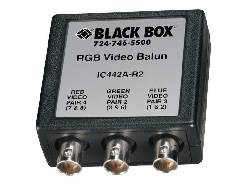 Black Box Video RGB - Balun adapter | Overview, Specs, Details | SHI